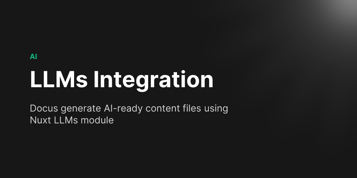 LLMs Integration - Docus